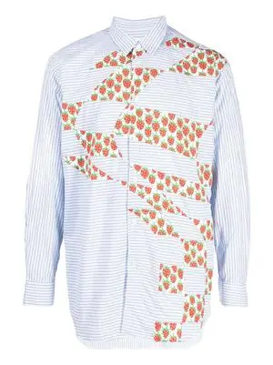 COMME DES GARÇONS X Brent Westfall Strawberry Patchwork Shirt