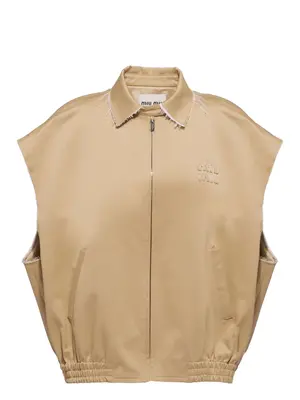 MIU MIU Miu Miu Logo-Patch Chino Blouson
