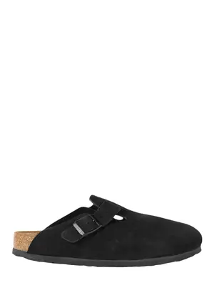 BIRKENSTOCK Birkenstock Boston Suede Clogs Black