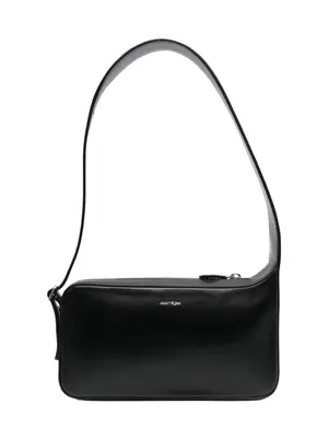 COURREGES Calf-leather Shoulder Bag - Black