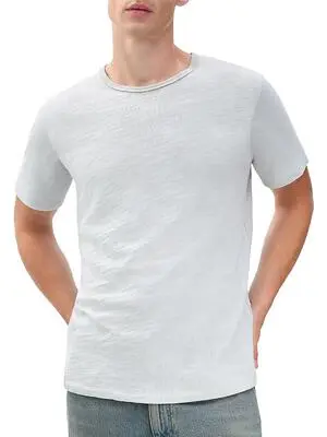 Rag & Bone Flame Classic Fit Short Sleeve Tee Gray