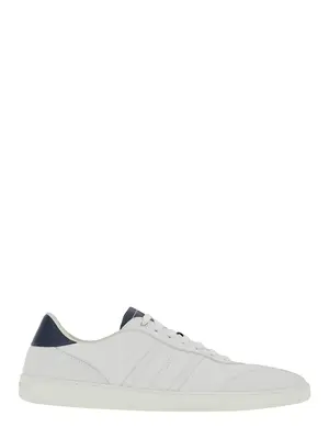 FERRAGAMO Achille 1 Leather Low-top Sneakers - Bianco