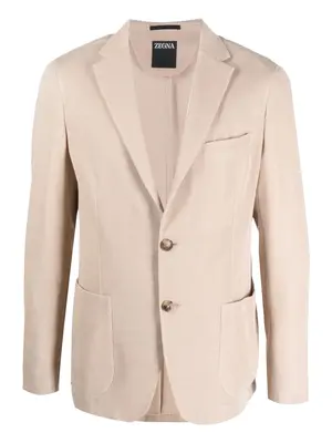 ZEGNA Zegna Single-Breasted Cotton Jacket