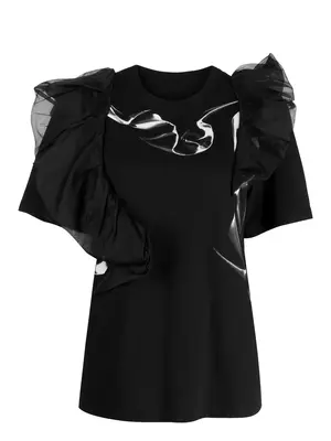JNBY Ruffled T-shirt - Black