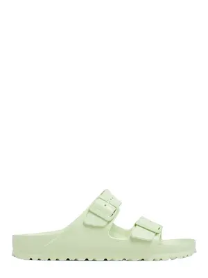 BIRKENSTOCK Buckled Flat Slides - Green