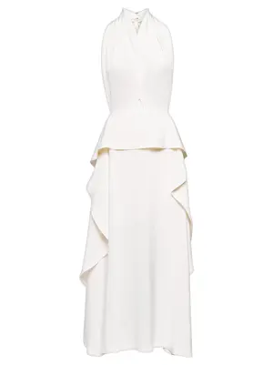 Victoria Beckham Cutout Gown - White