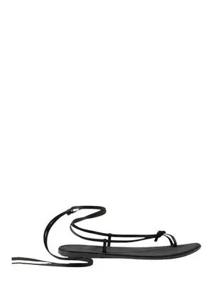 THE ROW The Row Lace-up Knotted Satin Sandals