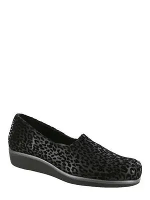 SAS Bliss Slip-on Loafer - Black Leopard