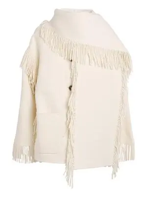 TOTEME Wool-Blend Scarf Jacket White