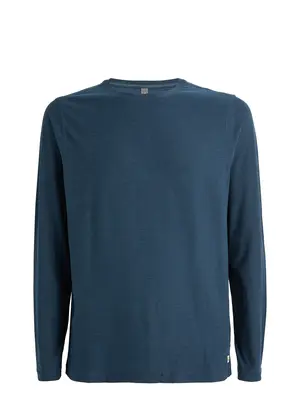 Vuori Strato Tech Long-Sleeved T-Shirt Navy