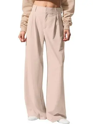 Alo Yoga High-waist Dreamscape Trouser - Macadamia