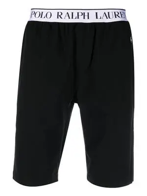 Polo Ralph Lauren Logo-embroidered Slim Shorts - Black