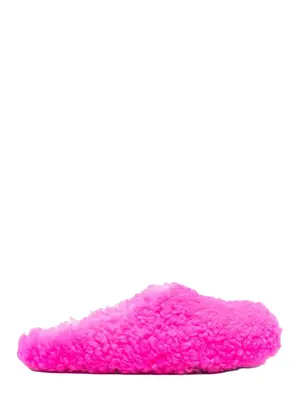 Marni Fussbet Calf-hair Slippers - Pink