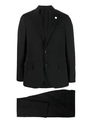 LARDINI Single-breasted Suit - Black