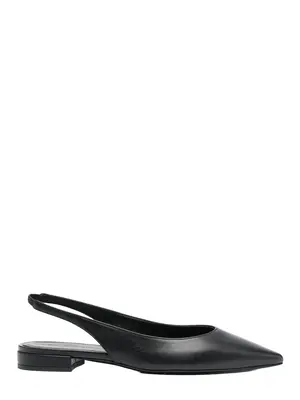 SCAROSSO Slingback Ballerinas - Black