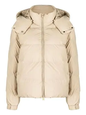 Woolrich Hooded Puffer Jacket - Neutrals