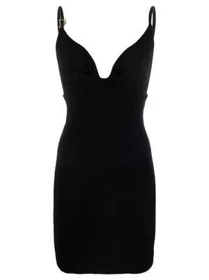 Dsquared2 Logo-embellished Cowl-neck Minidress - Black