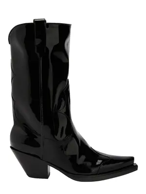 GIUSEPPE ZANOTTI Thyra 55mm Cowboy Boots - Black