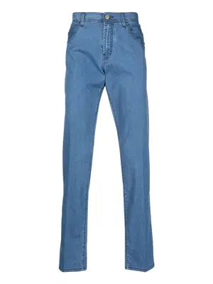 Canali Straight-leg Denim Jeans - Blue