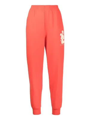 Stella McCartney Graphic-print Tapered Track Pants - Red