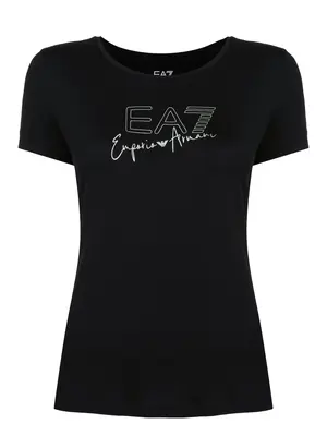 Emporio Armani Logo-print T-shirt - Black