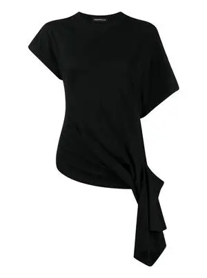 UNDERCOVERISM Asymmetric Cotton T-shirt - Black