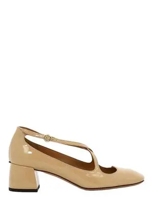 A.BOCCA Pump Two For Love 45mm Mary Jane Beige