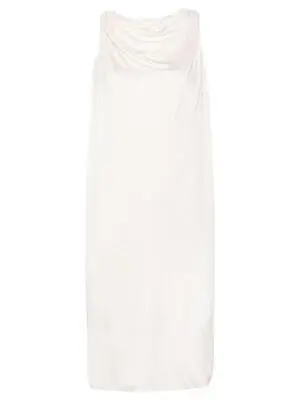 LANVIN Lanvin Draped Mid-Length Dress White