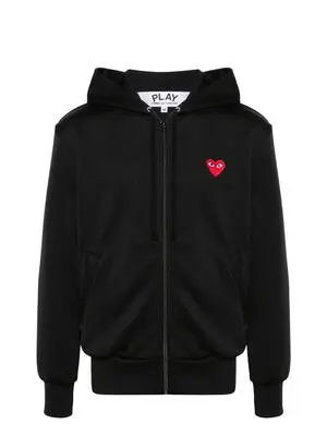 Comme Des Garçons Cotton Hoodie Black