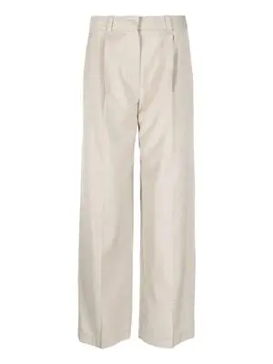 LOW CLASSIC Low Rise Trouser - Melange Beige