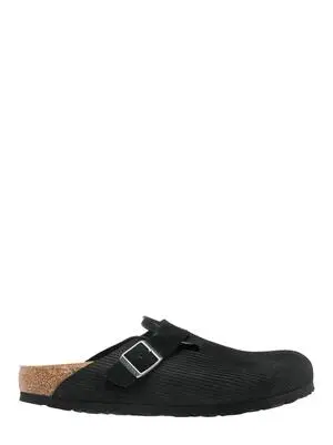 BIRKENSTOCK Boston Leather Clogs Black