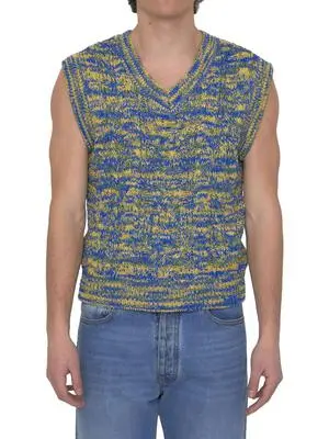 Andersson Bell Cable-knit Vest - Blue