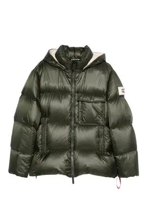 AFTER/LABEL Quilted Down Jacket - Green