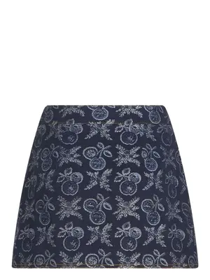 Etro Etro Printed Skirt Blue