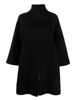 GIANLUCA CAPANNOLO Wool Blend Oversized Coat - Black