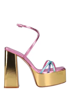 HAUS OF HONEY HAUS OF HONEY Platform Sandals Red
