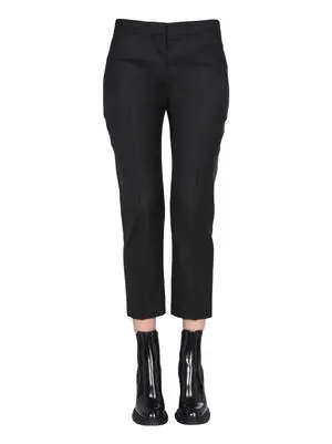 Alexander McQueen Cropped Trousers - Black