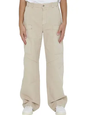 Palm Angels Slim Cargo Pants Beige