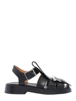 Alexander McQueen Alexander McQueen Buckled Sandals Black