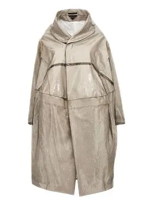 Comme Des Garçons Oversize Texture Trench Coat - Gray