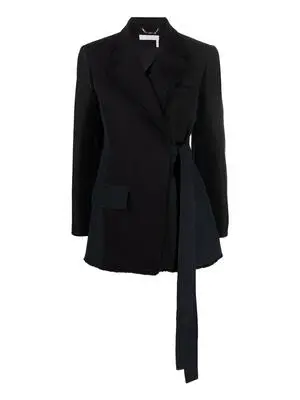 Chloé Belted Panelled Blazer - Black