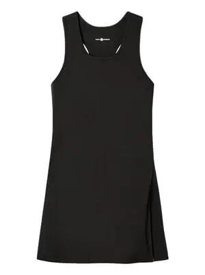 Tory Burch Performance Jersey Side-slit Tennis Dress - Black/black