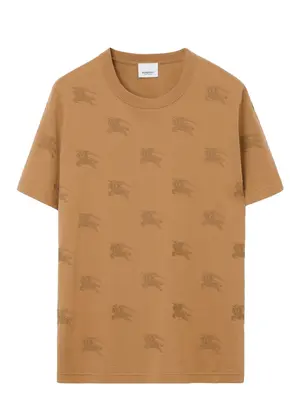 Burberry Burberry Knight Cotton T-Shirt Camel