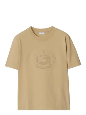 Burberry Burberry Knight Cotton T-Shirt Flax