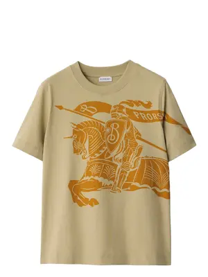 Burberry Burberry Knight Cotton T-Shirt Hunter