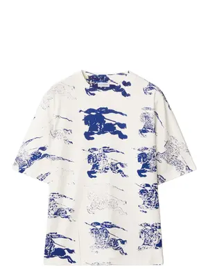 Burberry Burberry Knight Cotton T-Shirt Rain