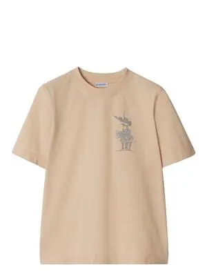 Burberry Burberry Knight Cotton T-Shirt Teacup