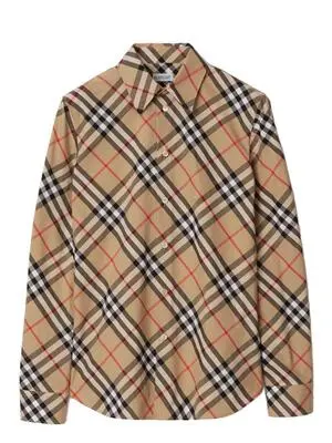 Burberry Slim Fit Check Shirt - Sand
