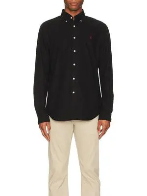 Polo Ralph Lauren Polo Ralph Lauren Garment Dyed Oxford Shirt In Black In Black Polo Black