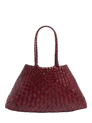 Dragon Diffusion DRAGON DIFFUSION Big Santa Croce Leather Tote Bag Bordeaux